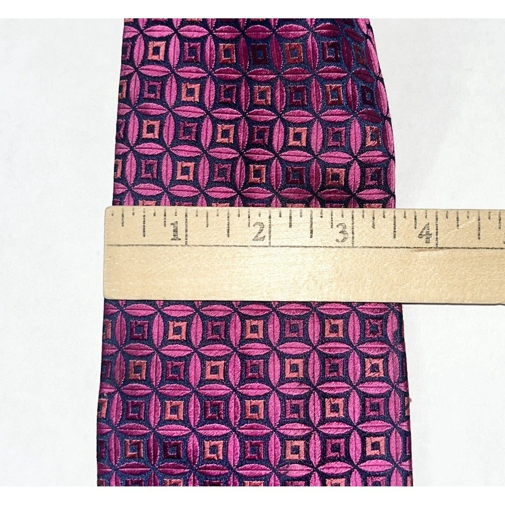 Fratelli Moda | Accessories | Fratelli Moda Tie Mens Os Pink Geometric ...